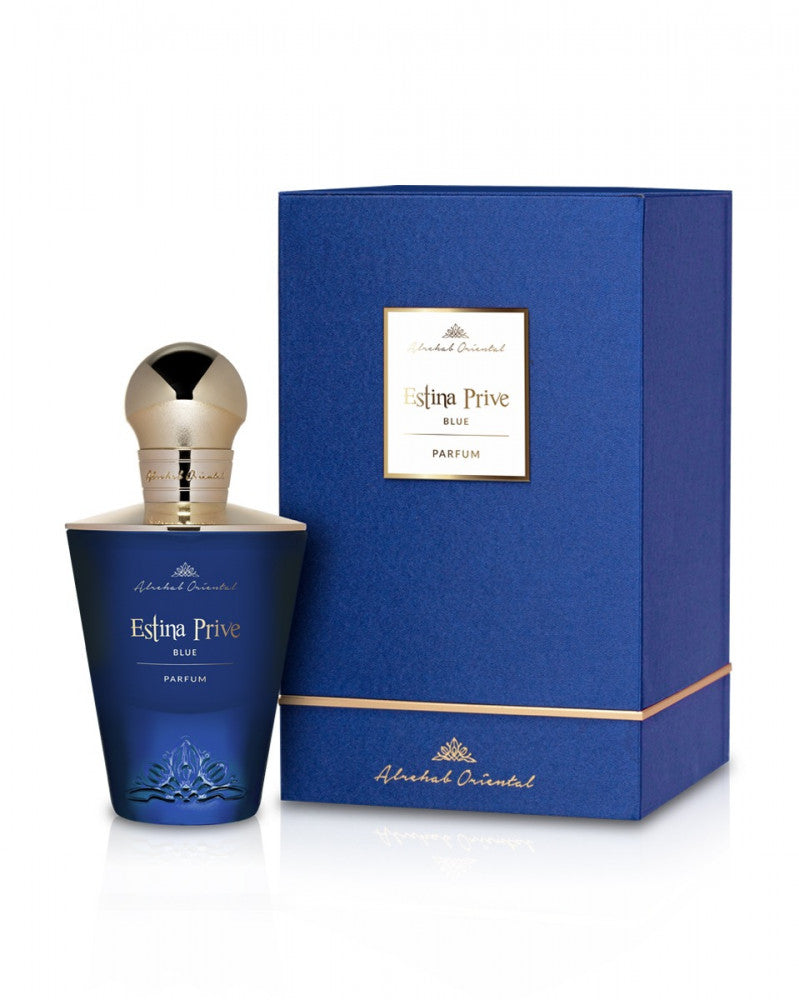 ESTINA PRIVE BLUE by Alrehab Oriental 70ml Parfum– Frag+Bar